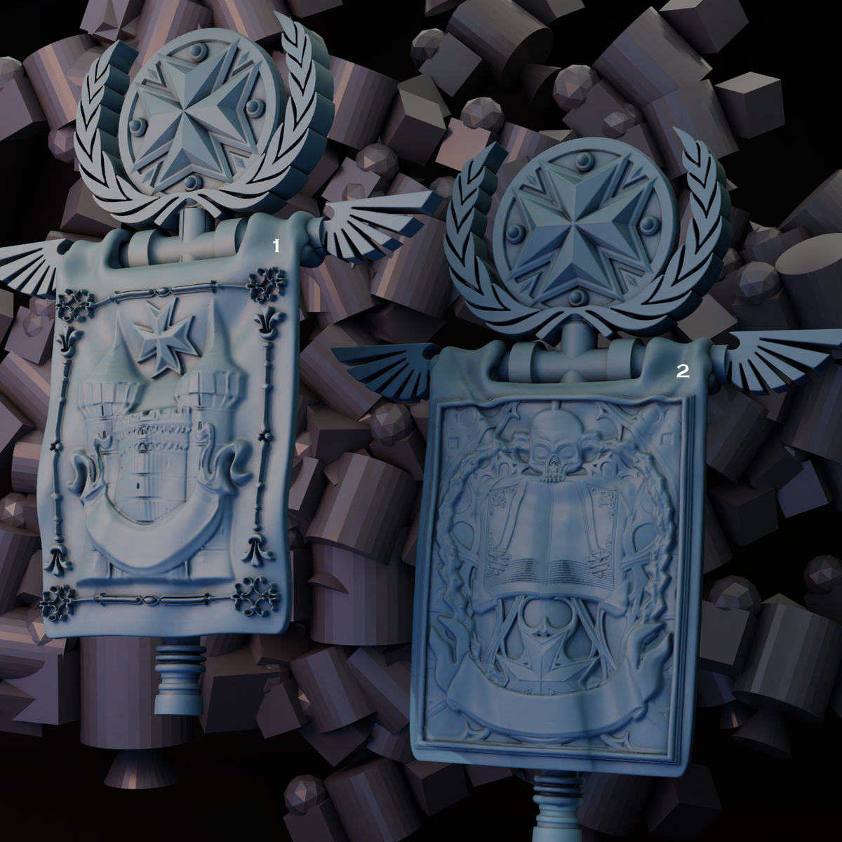 Crusader Backpack Banners / Flags – GodForge