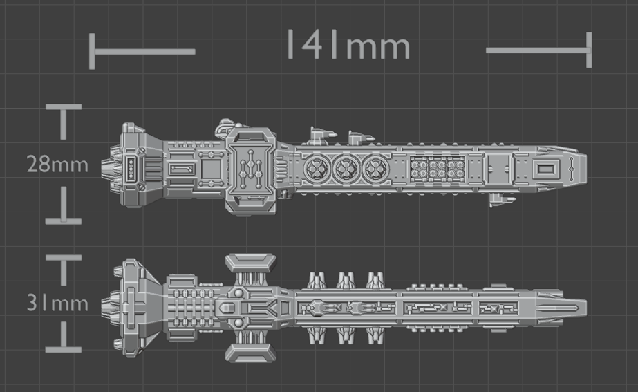 1x Terran Mercury Class Heavy Battlecruiser – GodForge