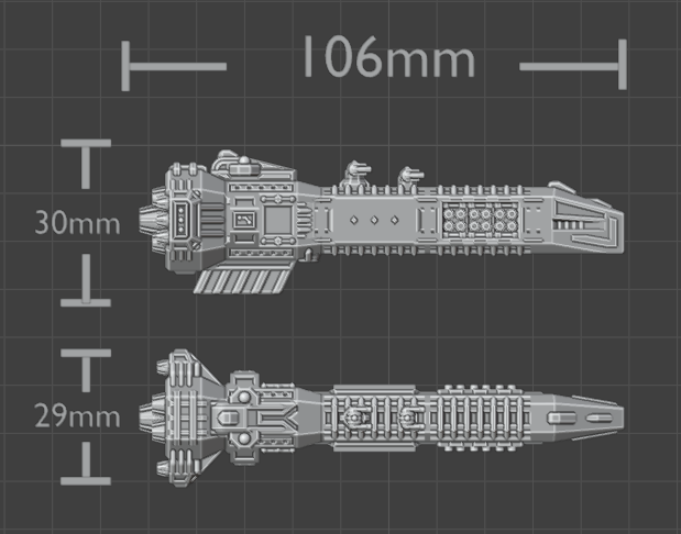 2x Terran Venus Class Light Cruiser – GodForge