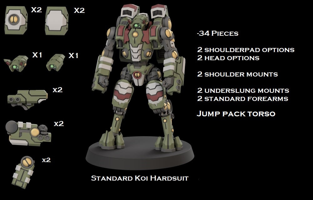 Koi - Mk1 Light Hardsuit Squad (3x) – GodForge